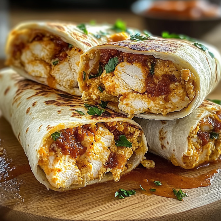 Crispy Parmesan Garlic Chicken Burritos